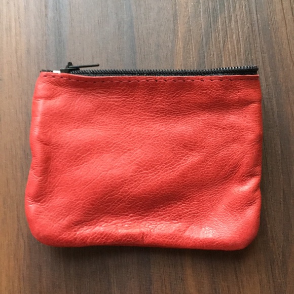 Accessories | Red Genuine Leather Pouch | Poshmark